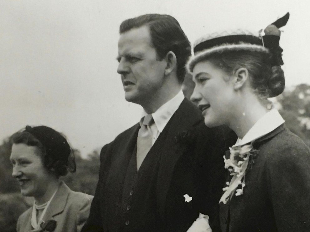 David Tomlinson with his wife Audrey – Right