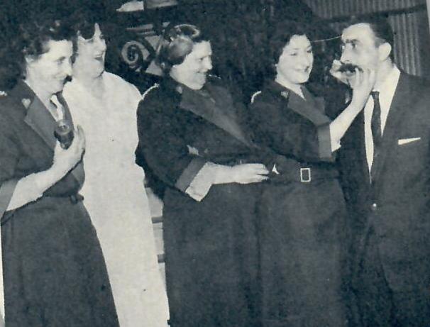 ABOVE – Mario Fabrizi – from ‘The Army Game’ has his moustache curled ...