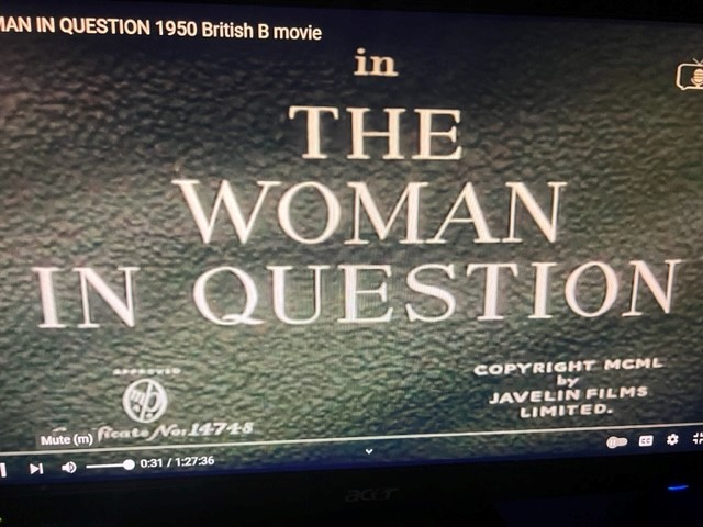 The Woman in Question 1951 Jean Kent