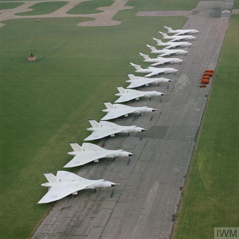 This is such an impressive shot of the Twelve Vulcans on the Runway at ...