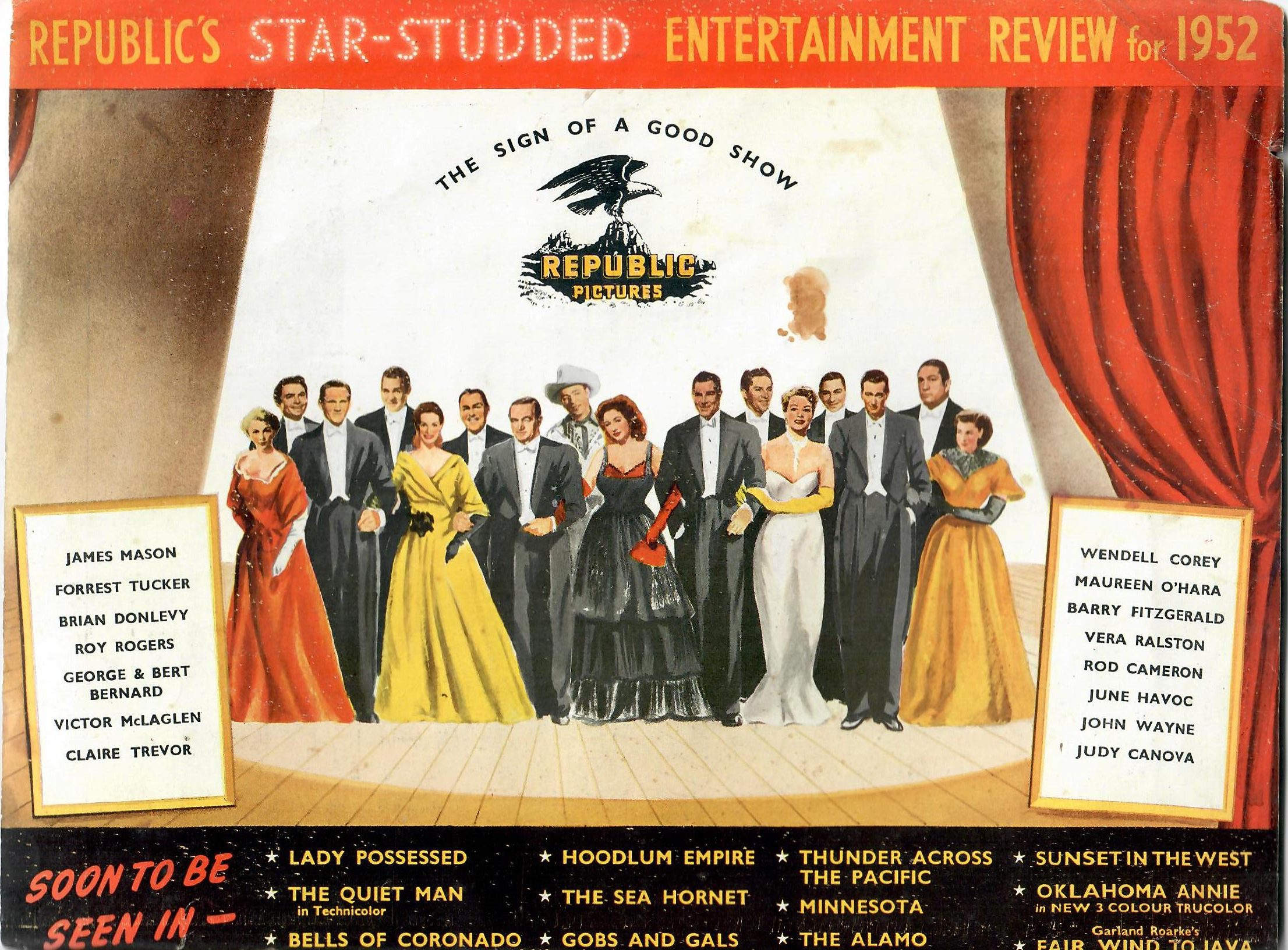 This is certainly an impressive array of Film Stars and films